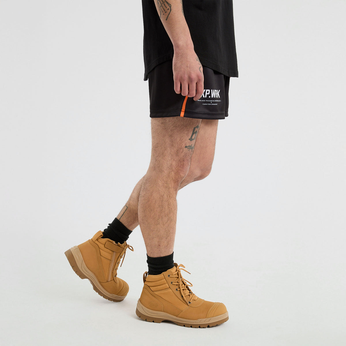 NXP.WRK x Carlton Draught Football Work Short in Jet Black | NXP