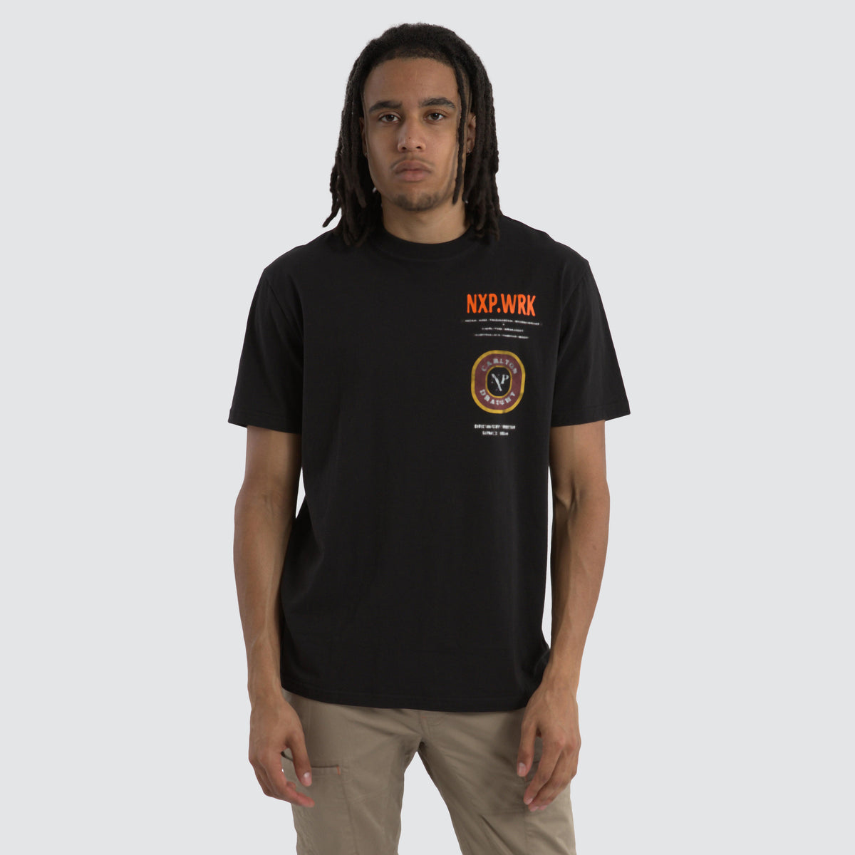 NXP.WRK x Carlton Draught Concept Work Tee in Jet Black | NXP