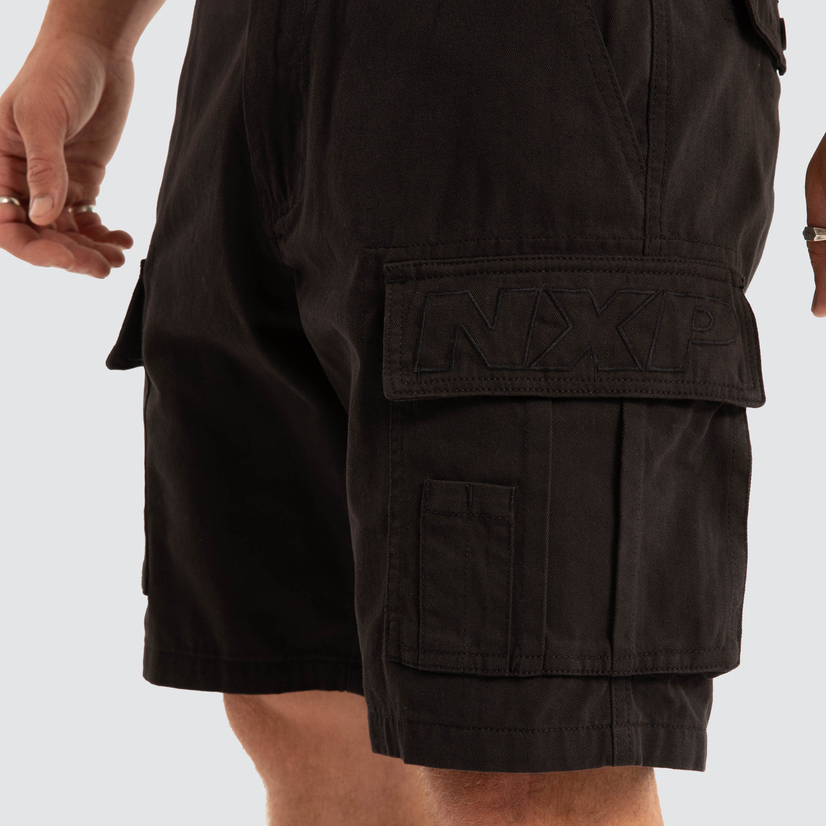 Colby Cargo Shorts in Black | NXP