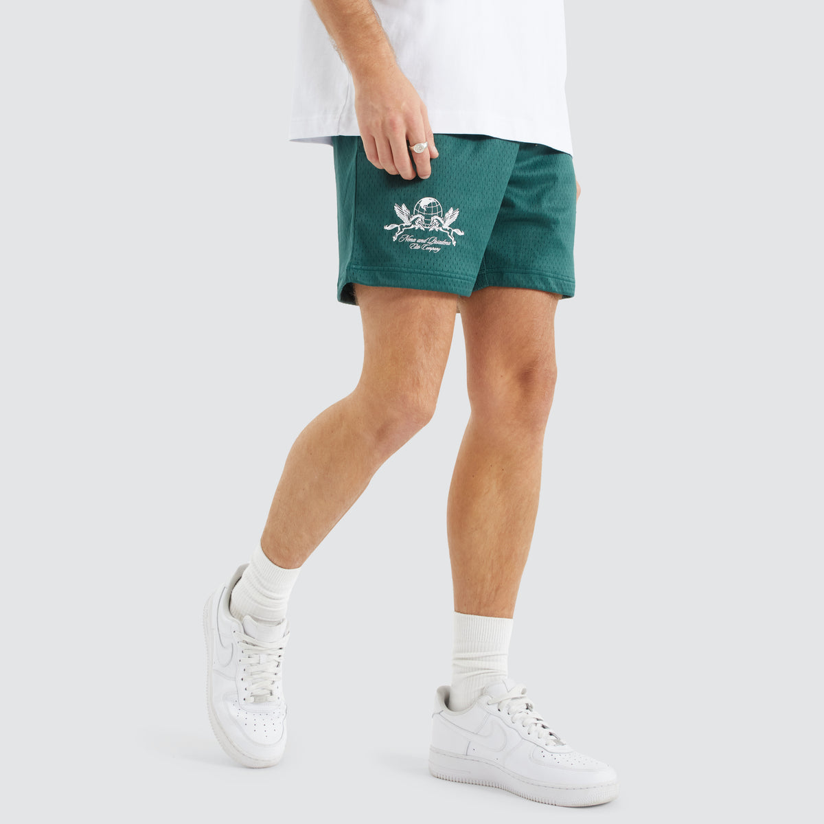 Trigger Mesh Shorts in Sea Moss Green | NXP