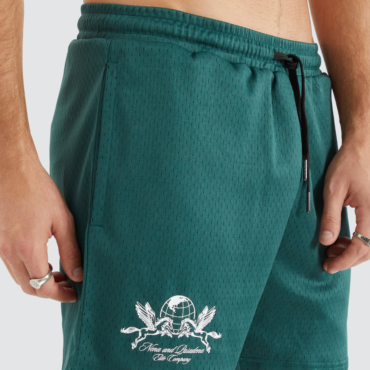 Trigger Mesh Shorts in Sea Moss Green | NXP