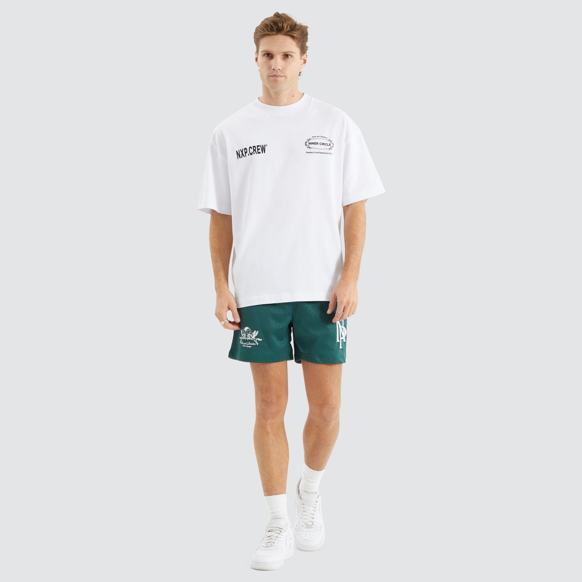 Trigger Mesh Shorts in Sea Moss Green | NXP