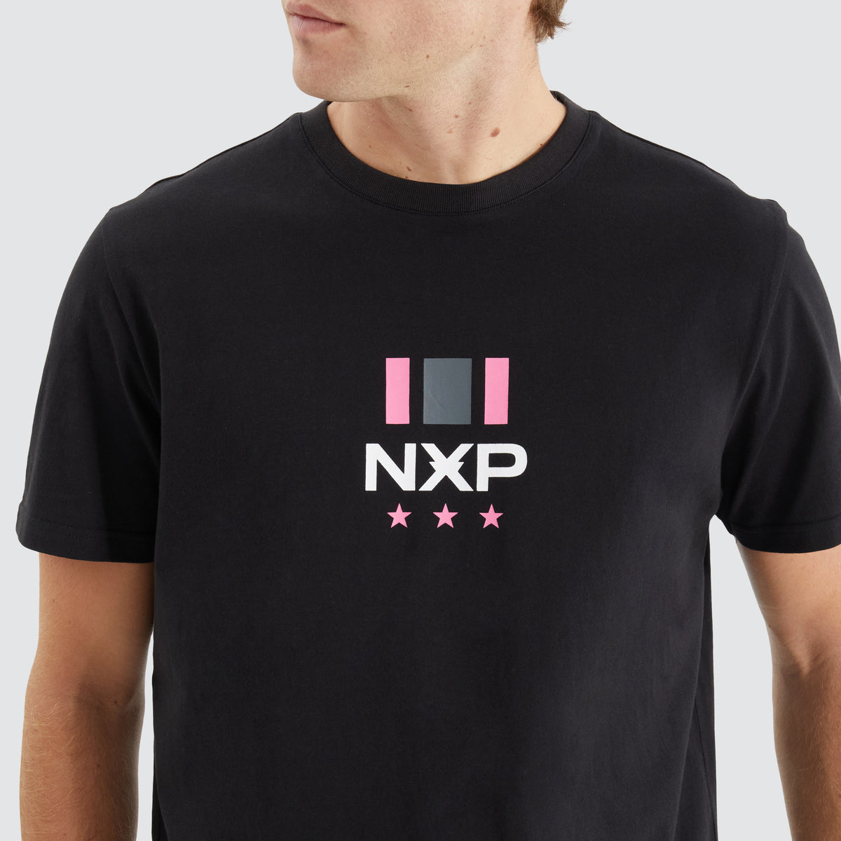 Line Dual Curved Tee in Jet Black | NXP