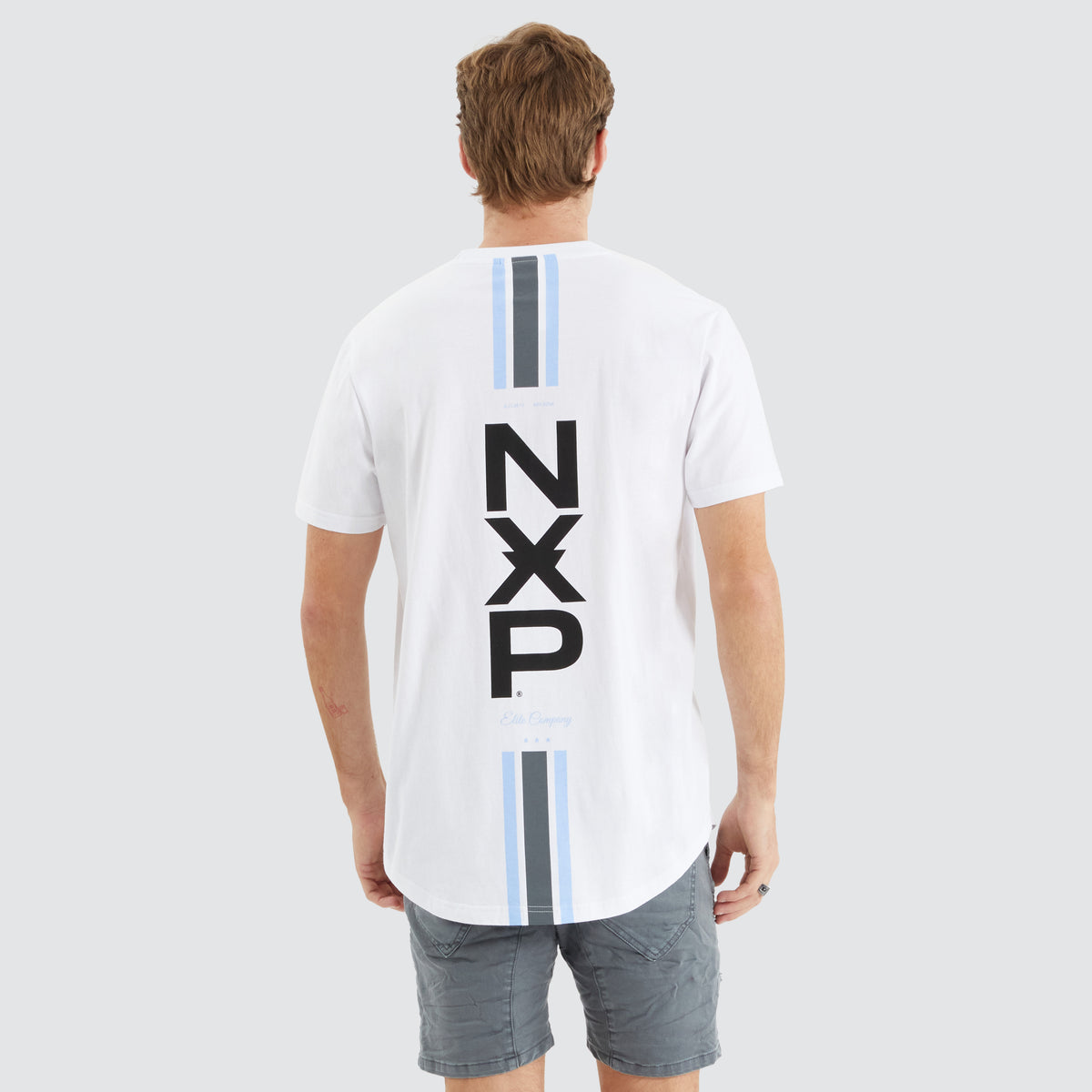 Line Dual Curved Tee in Optical White | NXP