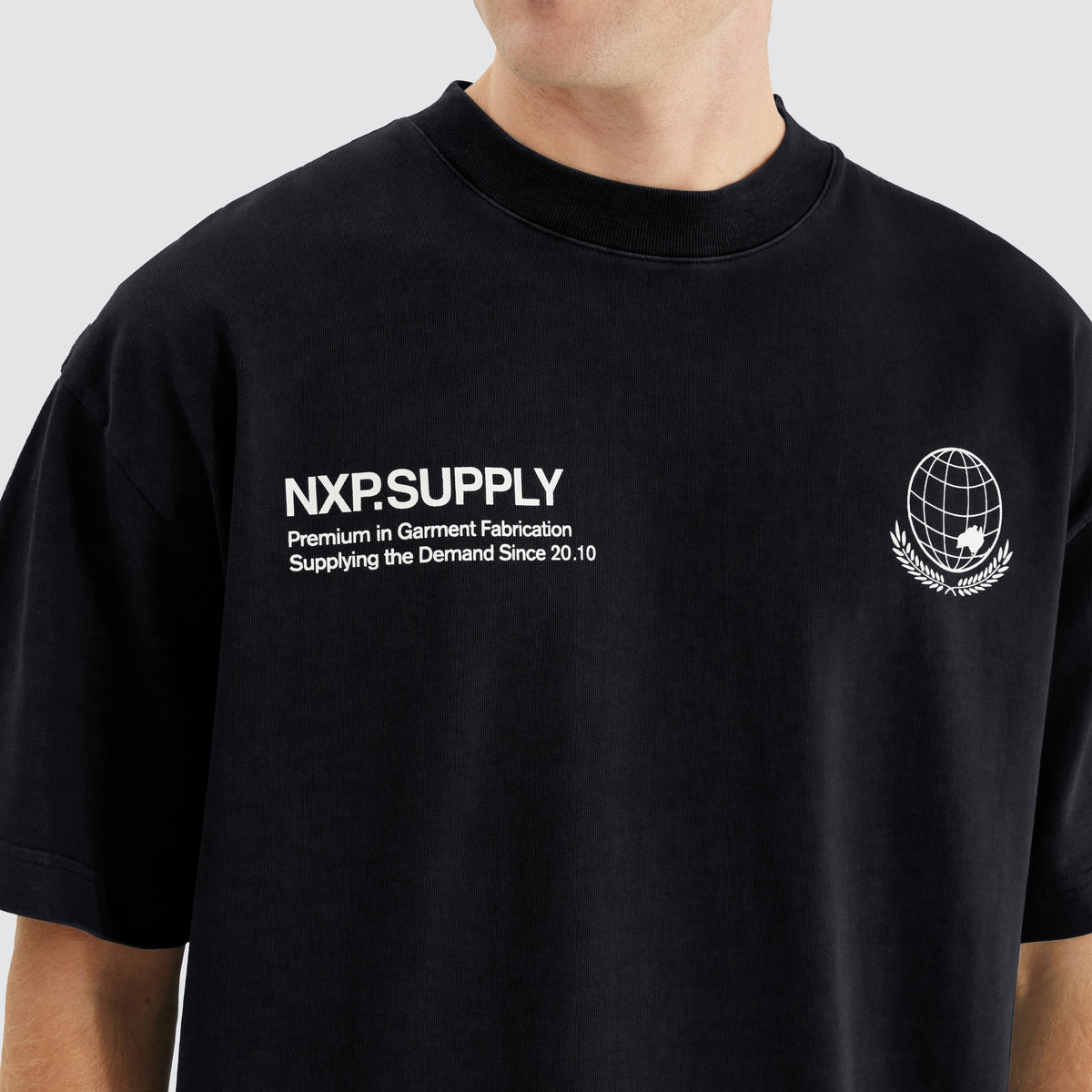 Tackle Street Tee in Jet Black | NXP