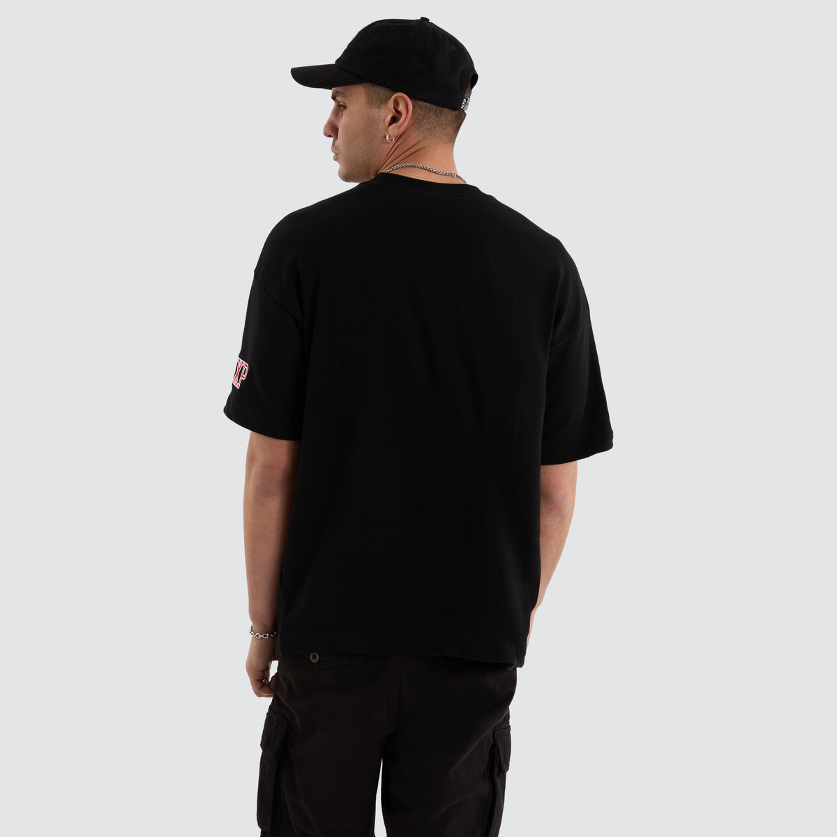 Club Loopback Oversized Tee in Jet Black | Nena And Pasadena