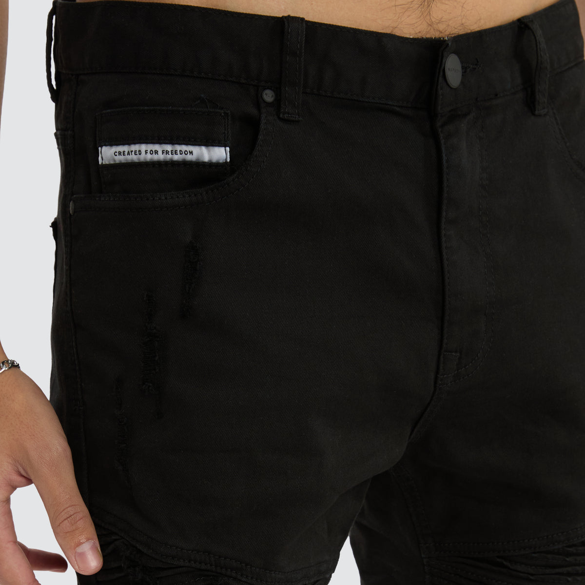 Spitfire Denim Shorts Jet Black | NXP