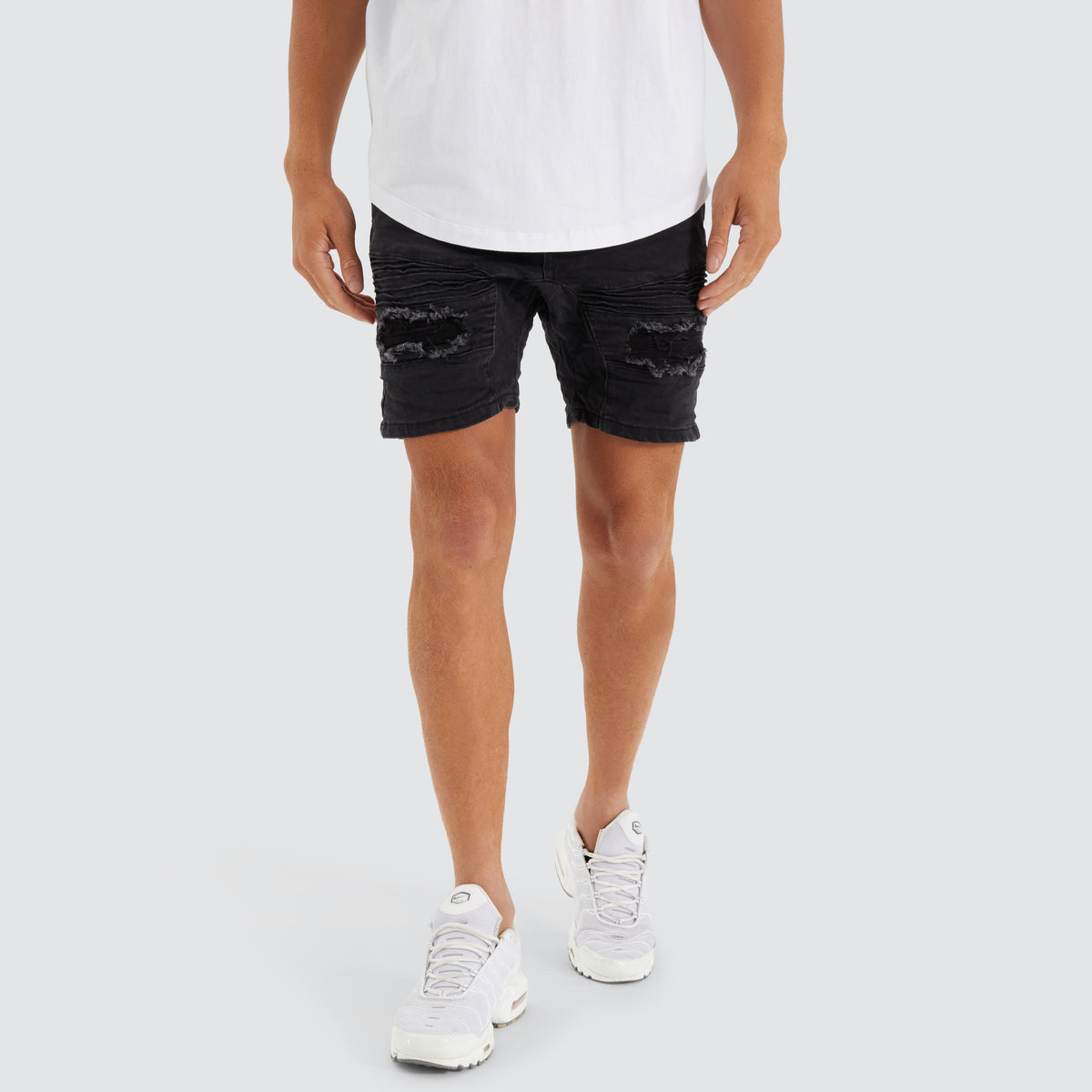 Viper Slim Denim Short in Black | NXP