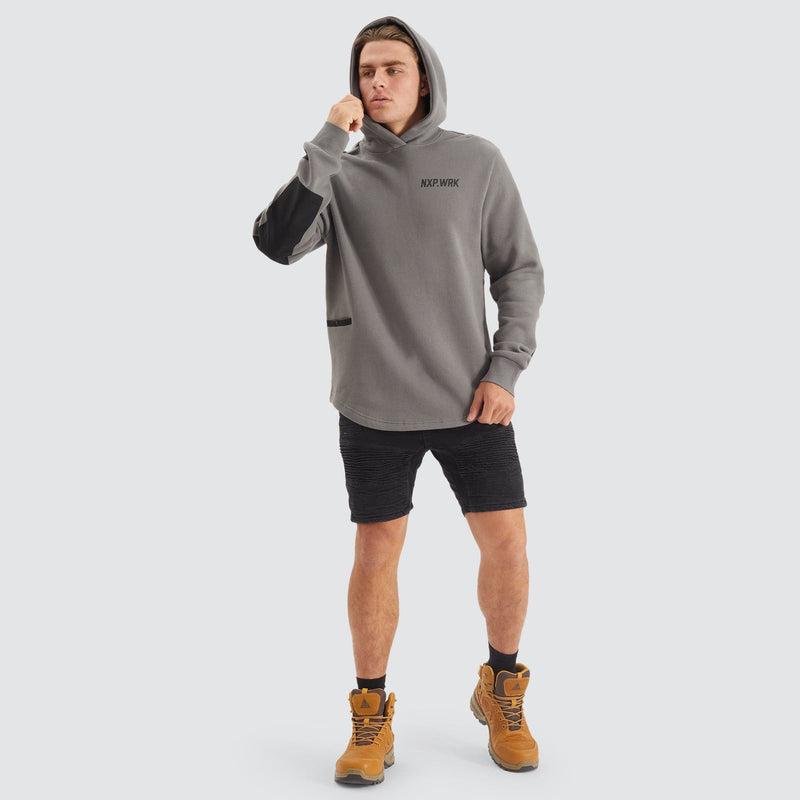 Blueprint Dual Curved Hoodie in Charcoal - NXP WORKWEAR | NXP