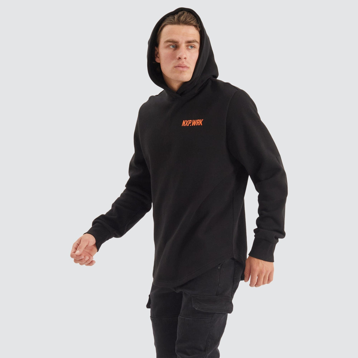 Blueprint Dual Curved Hoodie in Solid Black - NXP WORKWEAR | NXP