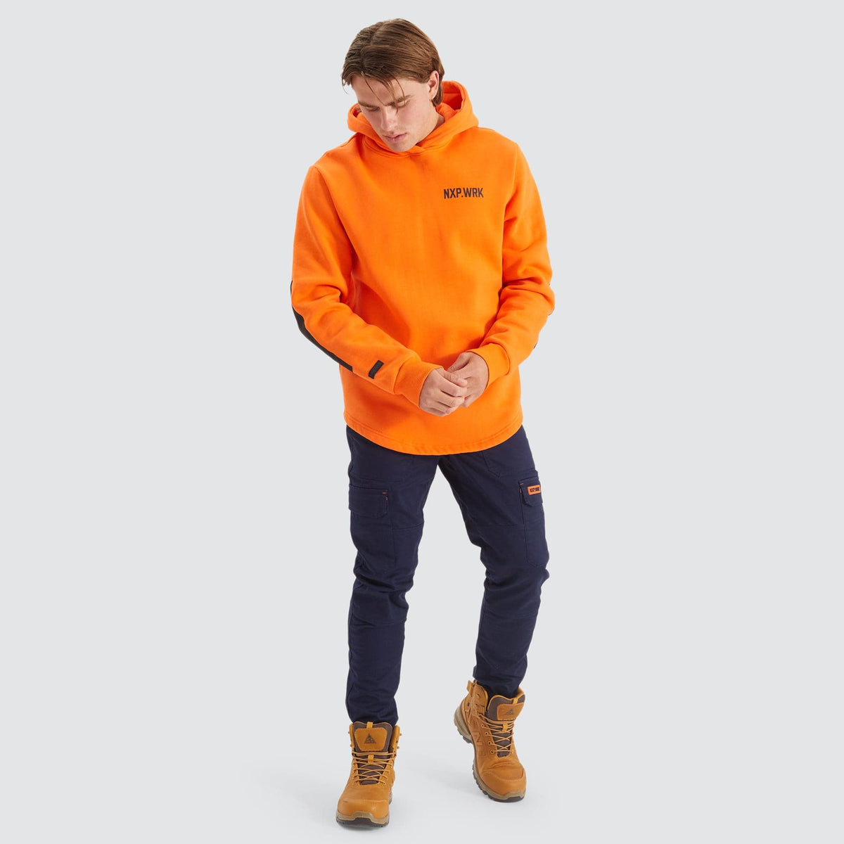 Blueprint Dual Curved Hoodie in Work Orange - NXP WORKWEAR | NXP