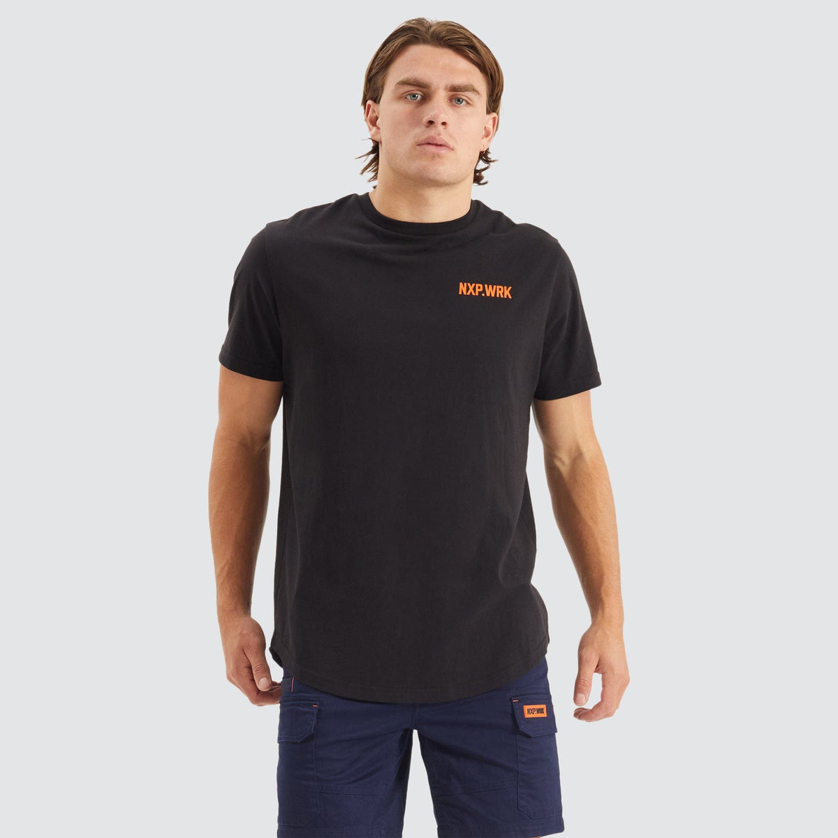Blueprint Dual Curved T-Shirt in Solid Black - NXP WORKWEAR | NXP