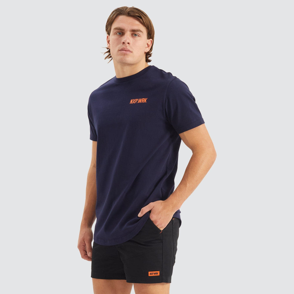 Blueprint Dual Curved T-Shirt in True Navy - NXP WORKWEAR | NXP