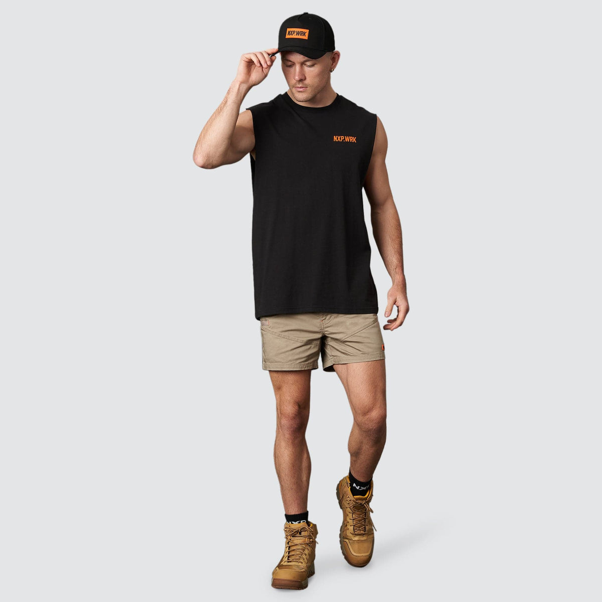 Blueprint Relaxed Muscle in Solid Black - NXP WORKWEAR | NXP