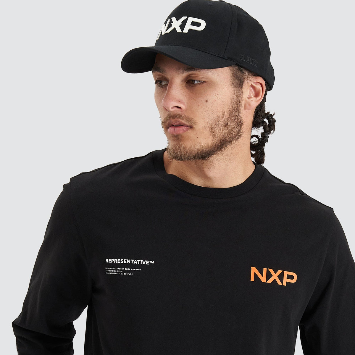 Brevity Heavy Cape Back Longsleeve Black Tee - NXP | NXP
