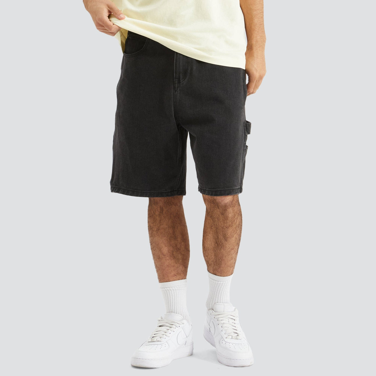 Built Carpenter Short in Black | Nena and Pasadena | NXP