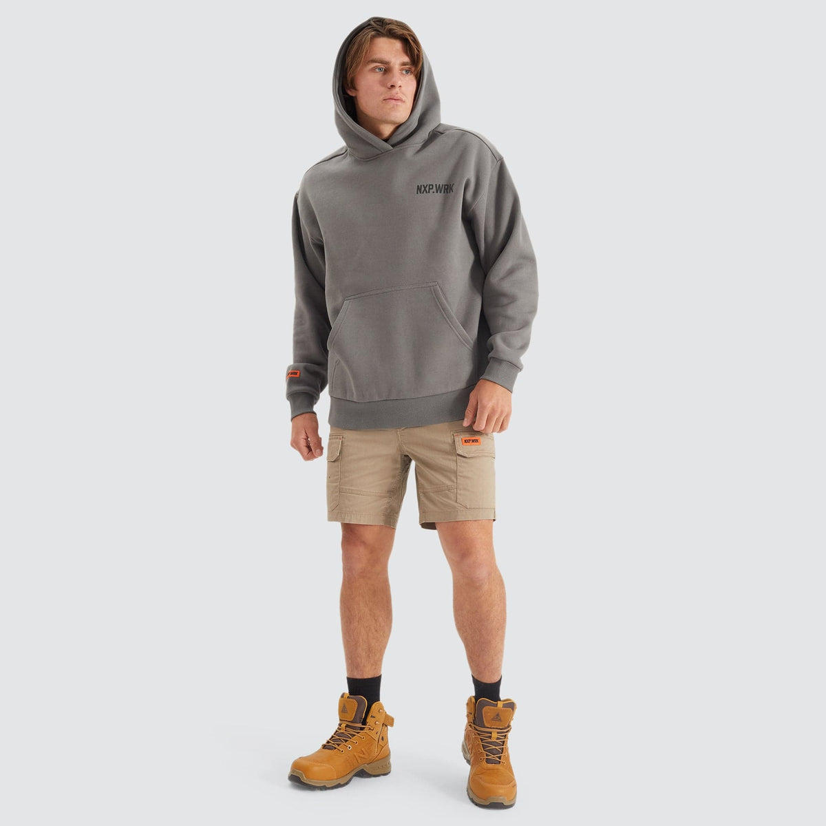 Concept Relaxed Fit Hoodie in Charcoal - NXP WORKWEAR | NXP