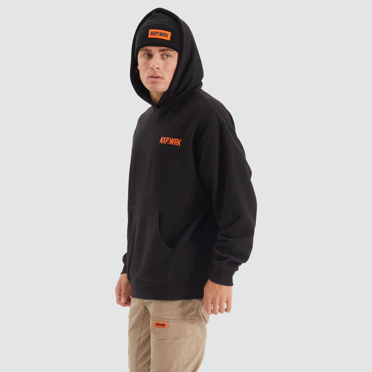 Concept Relaxed Fit Hoodie in Solid Black - NXP WORKWEAR | NXP