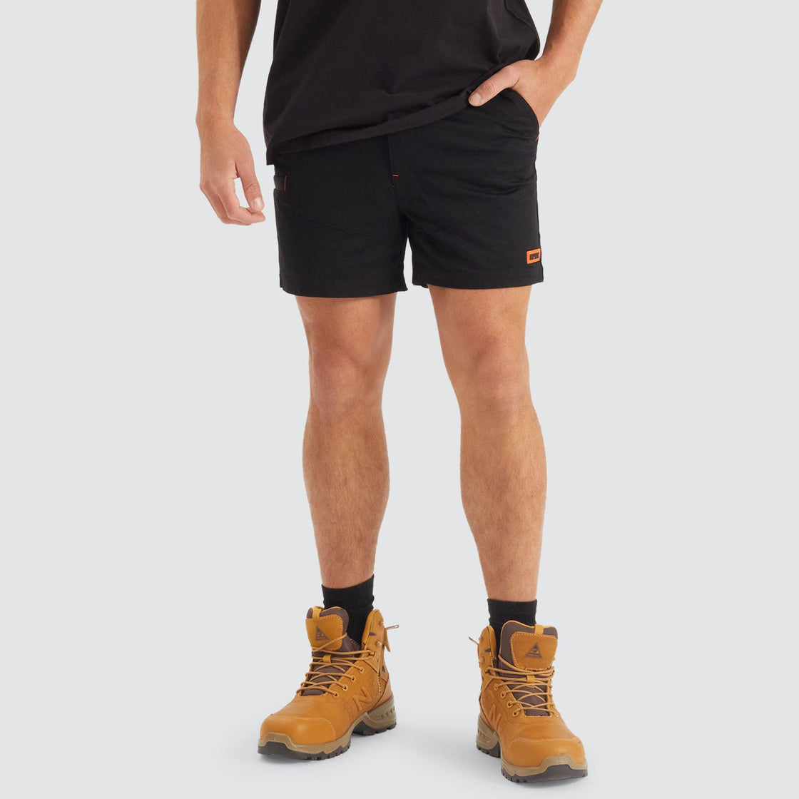 Construct Utility Short in Black - NXP WORKWEAR | NXP