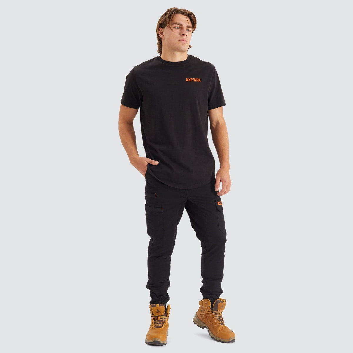 Crossover Slim Fit Jogger Pant in Black - NXP WORKWEAR | NXP