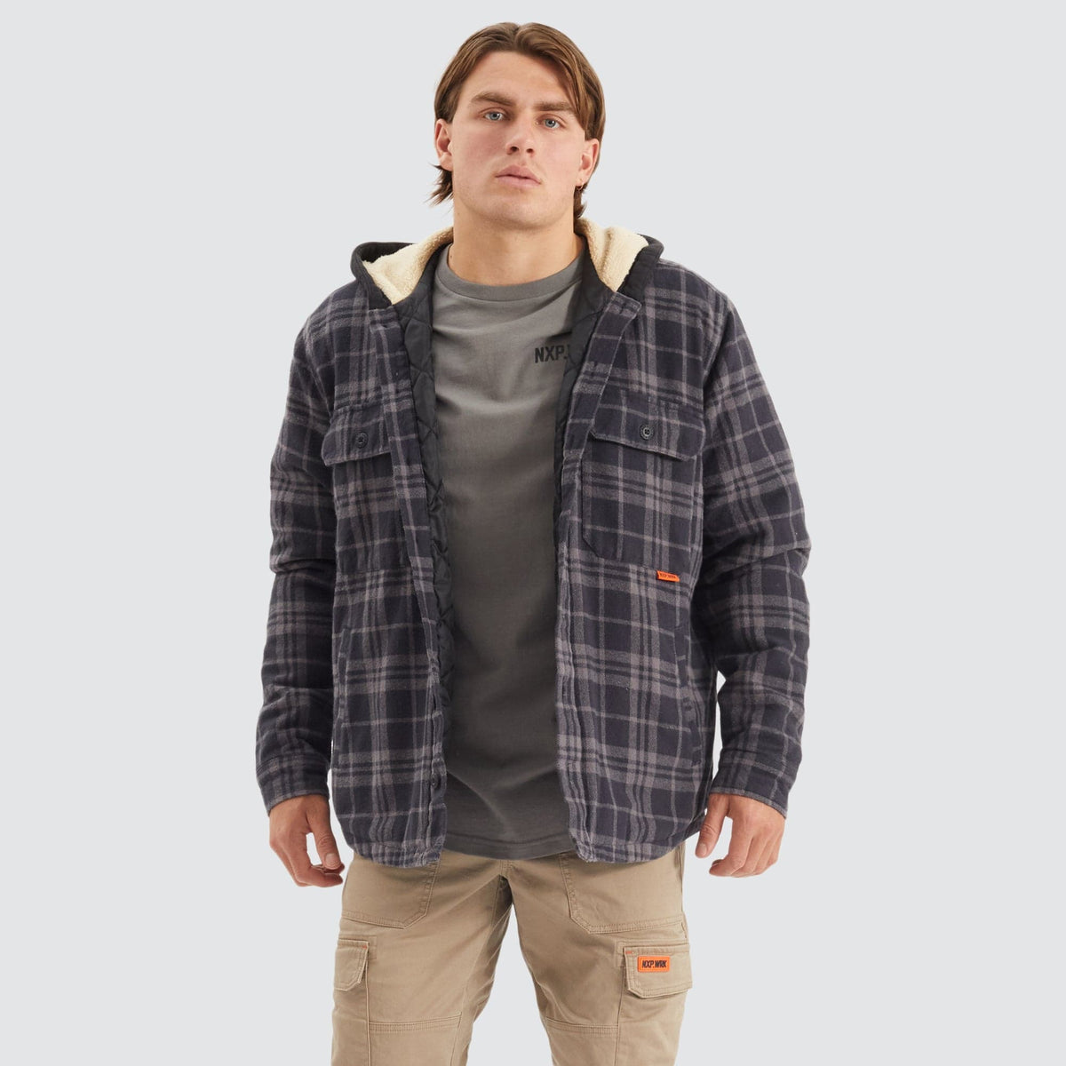 Dimension Worker Jacket in Black Check - NXP WORKWEAR | NXP