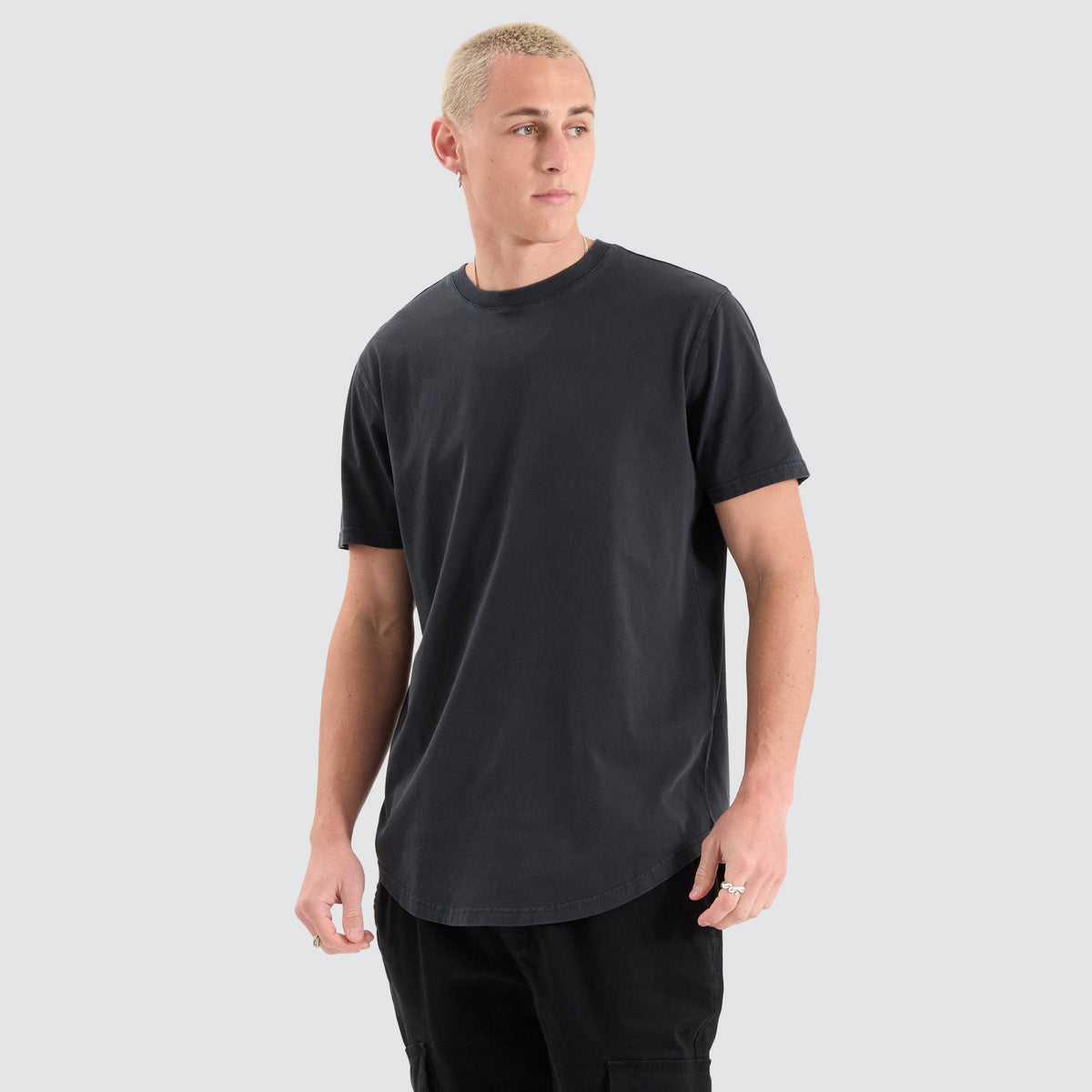 NXP Fargo Dual Curved Tee in Pigment Black - Nena and Pasadena | NXP