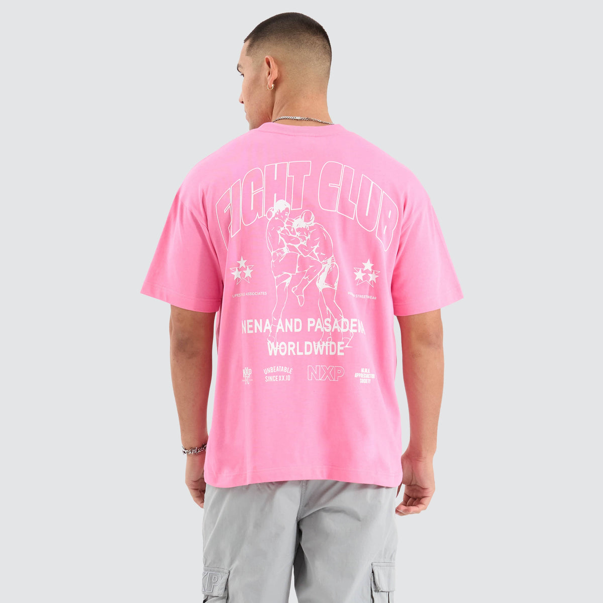 NXP Fight Club Heavy Raptor Tee in Pink | NXP