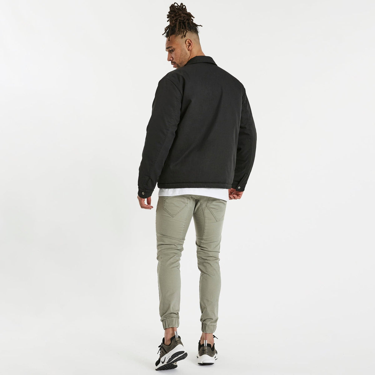 Ghost Town Worker Jacket in Pigment Asphalt | Nena and Pasadena | NXP