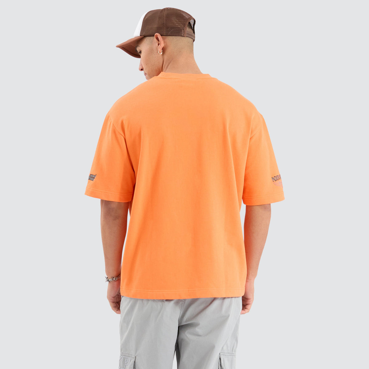 NXP Golden Oversized Loopback Tee in Orange | NXP