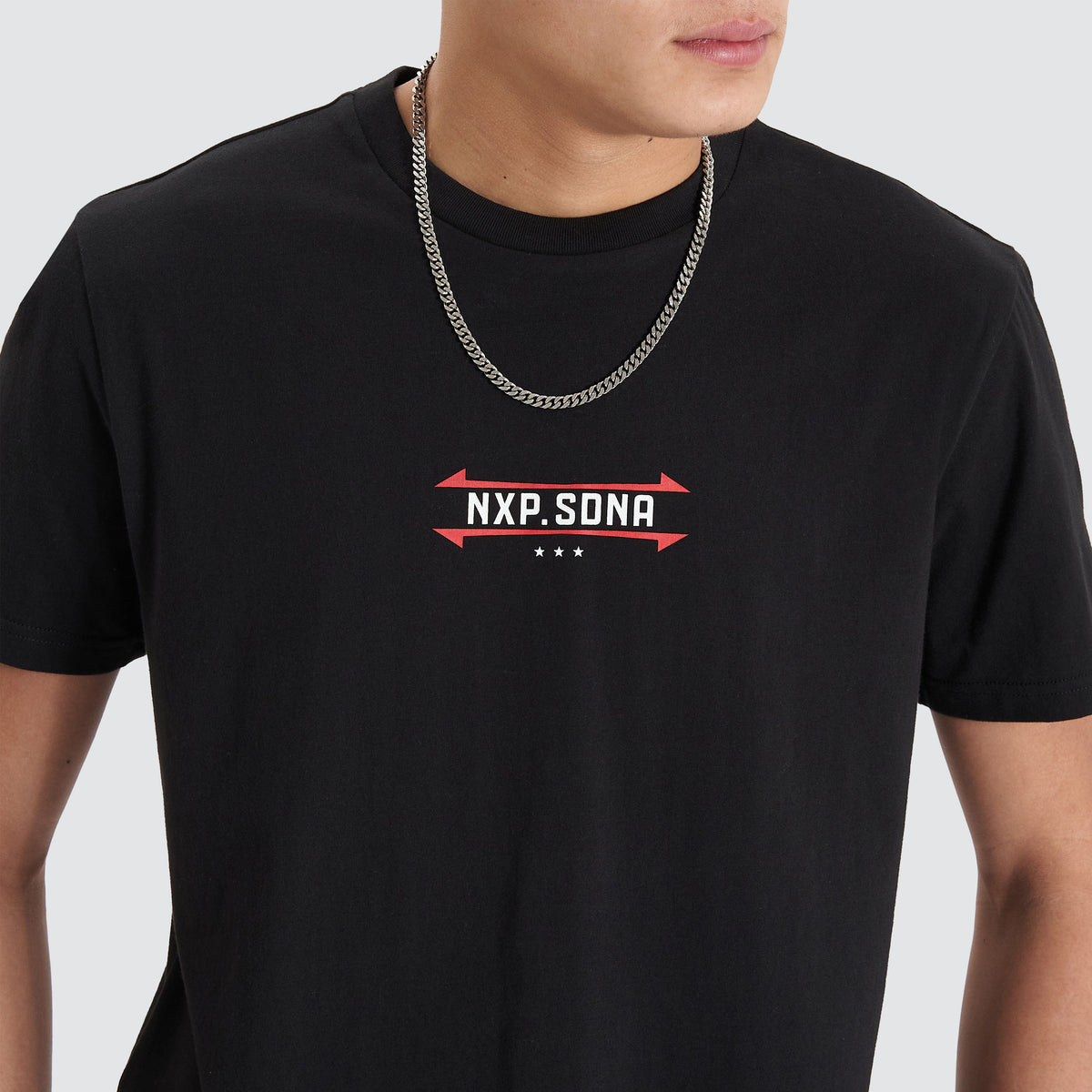 NXP Grain Dual Curved Tee in Jet Black - Nena and Pasadena | NXP