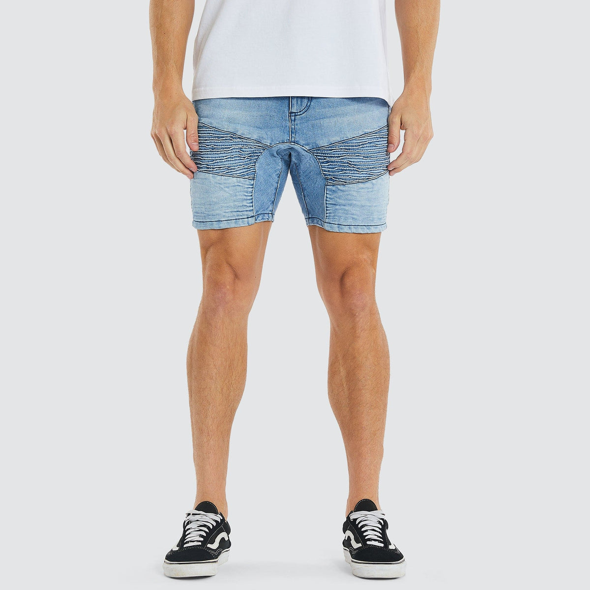 Hellcat Denim Shorts in Newport Blue | Nena and Pasadena | NXP