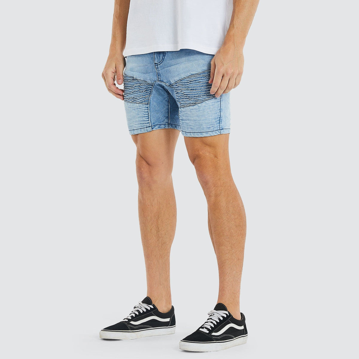 Hellcat Denim Shorts in Newport Blue | Nena and Pasadena | NXP