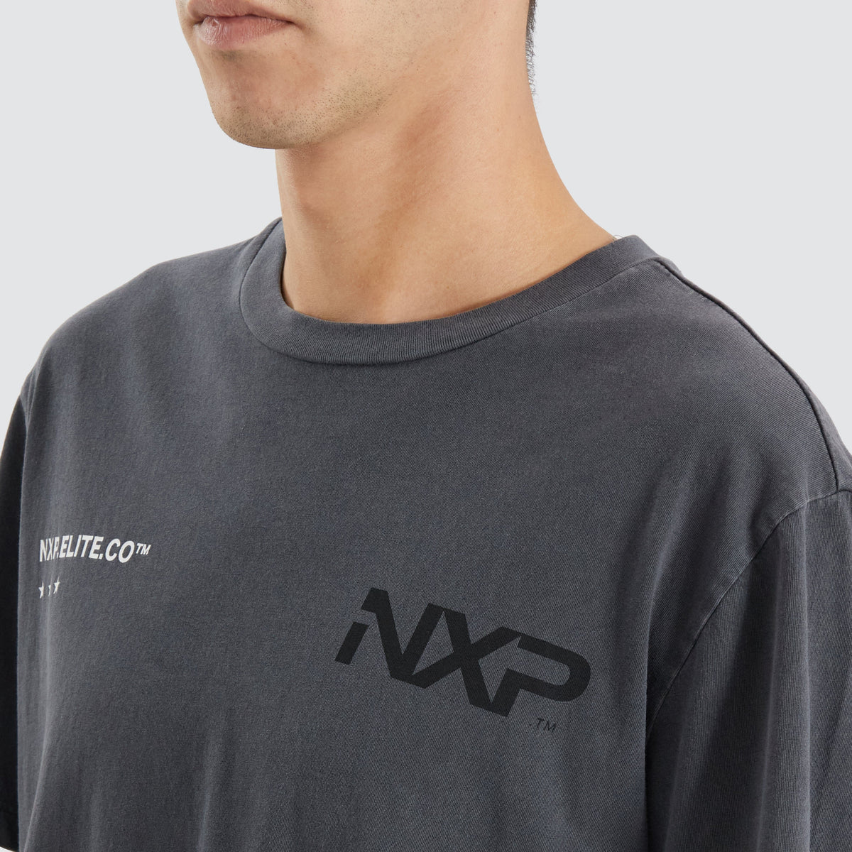NXP Lostford Dual Curved Tee in Asphalt - Nena and Pasadena – Nena And ...