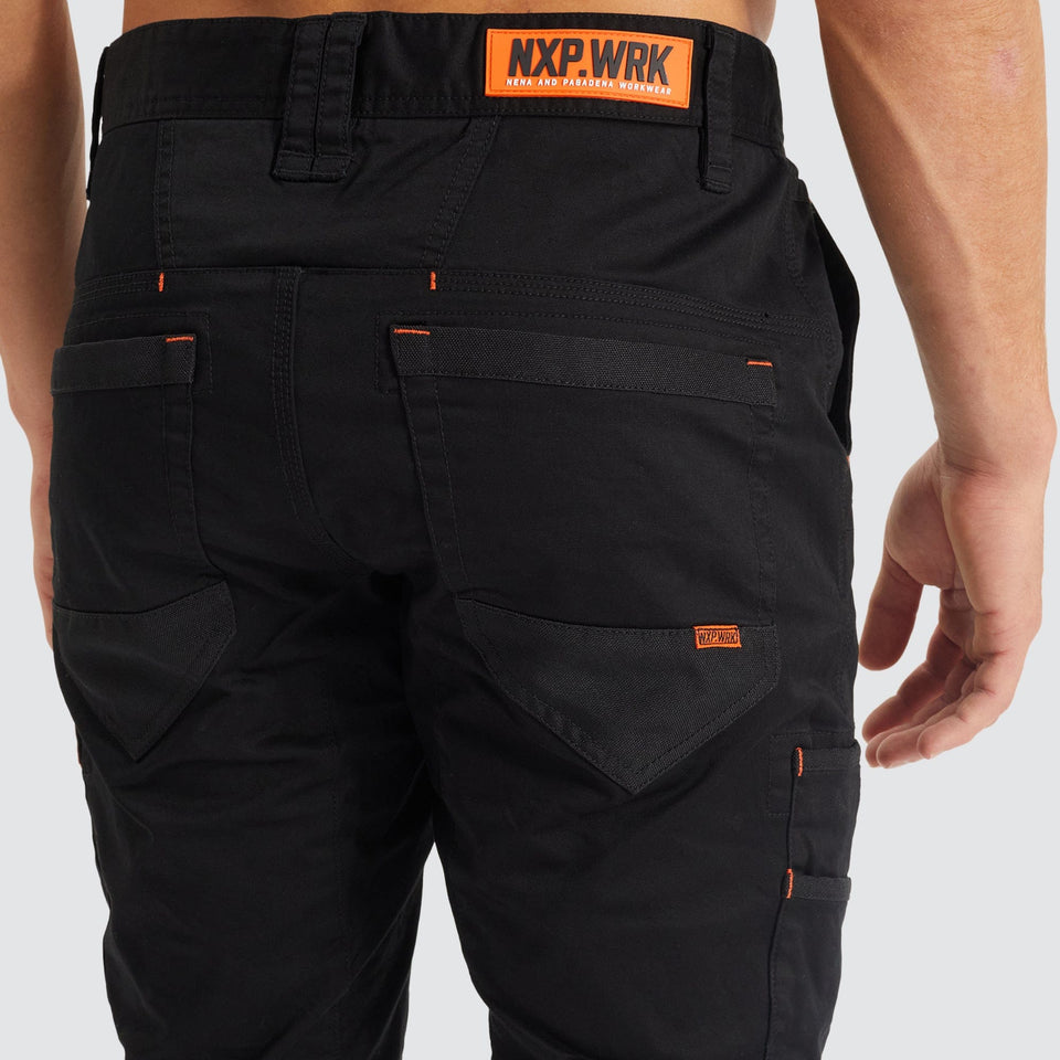 Precision Slim Fit Pant in Black - NXP WORKWEAR | NXP