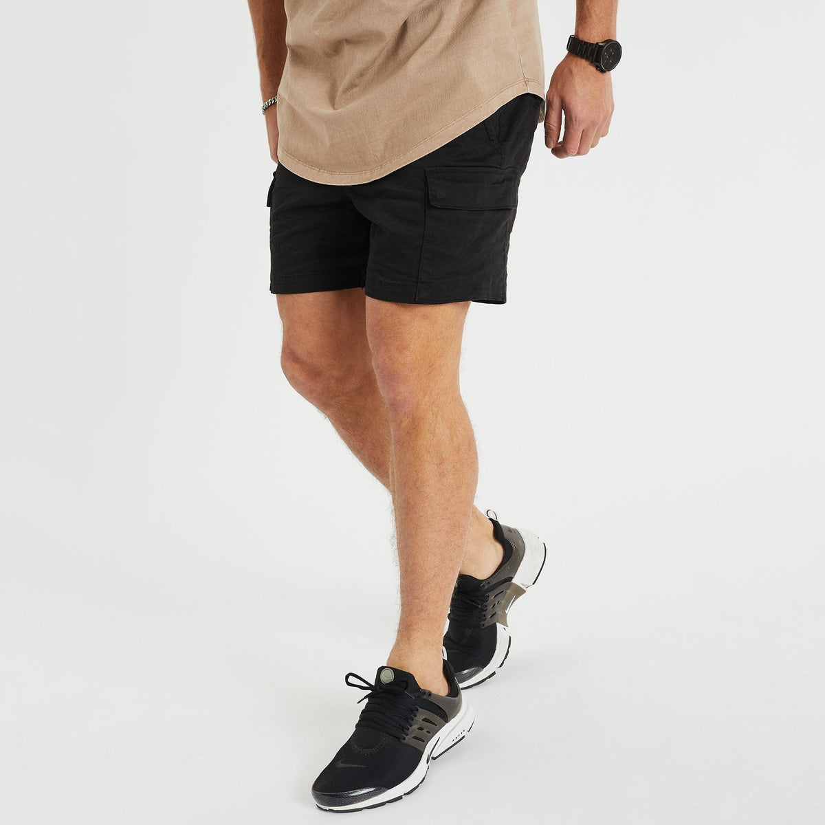 Rampage Cargo Shorts in Jet Black | Nena and Pasadena | NXP