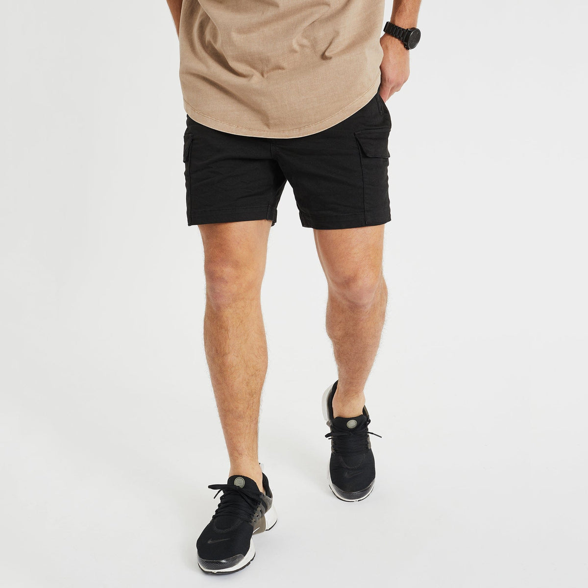 Rampage Cargo Shorts in Jet Black | Nena and Pasadena | NXP