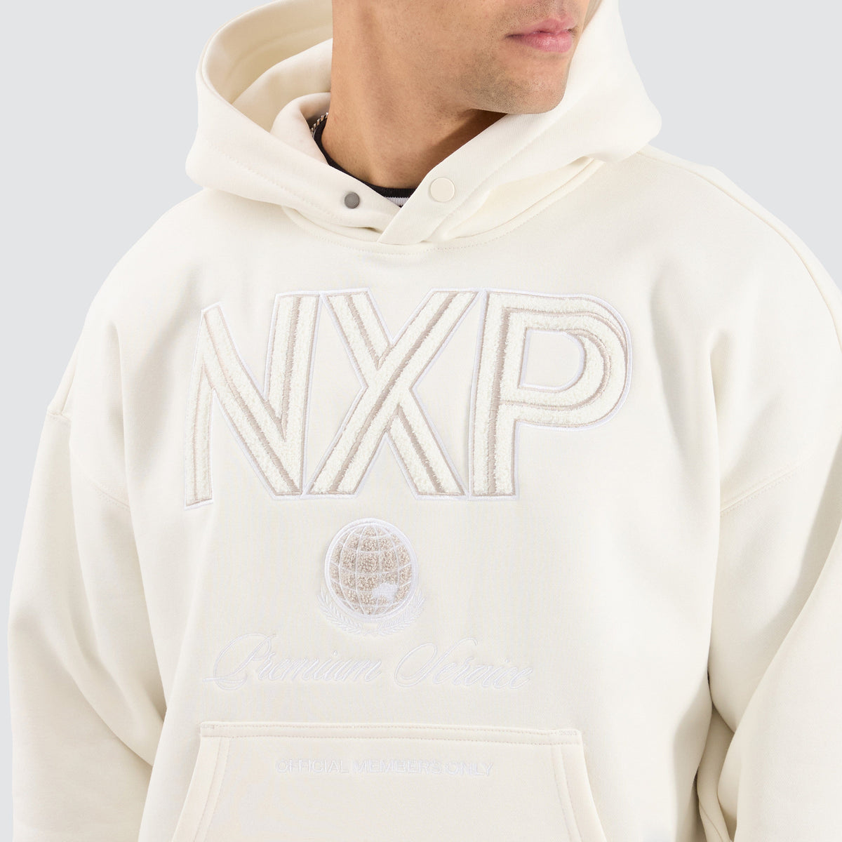 NXP Rapid Box Fit Hoodie in Off-White Tofu | NXP