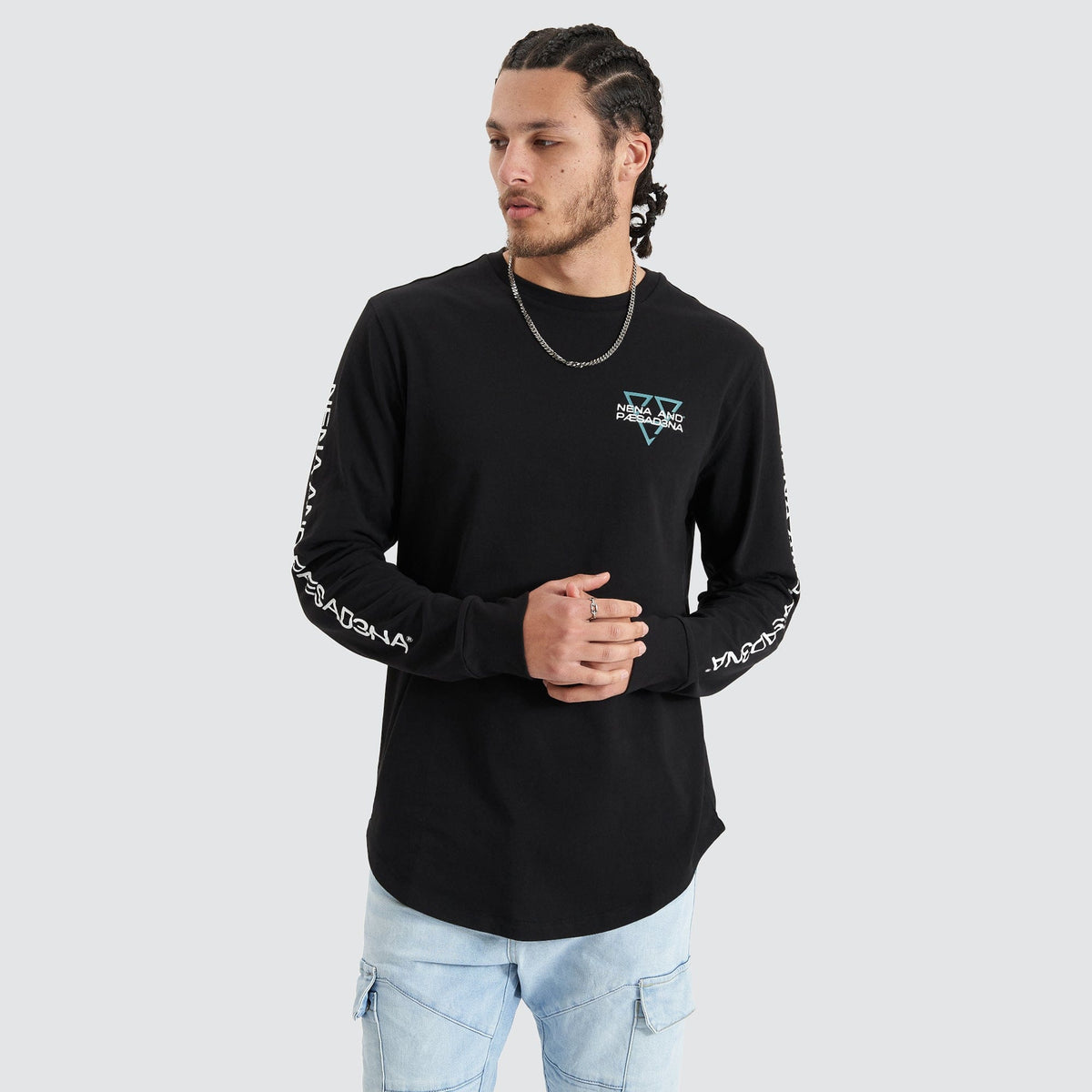 Squared Heavy Cape Back LS Tee Jet Black - NXP | NXP