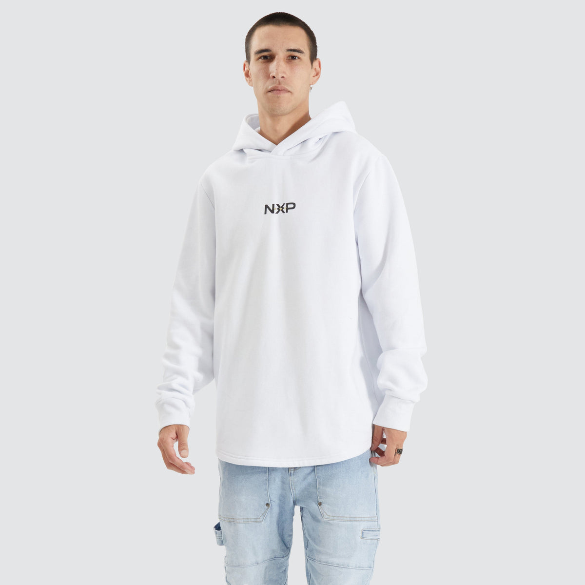 NXP Styche Heavy Hoodie in Optical White - Nena and Pasadena | NXP
