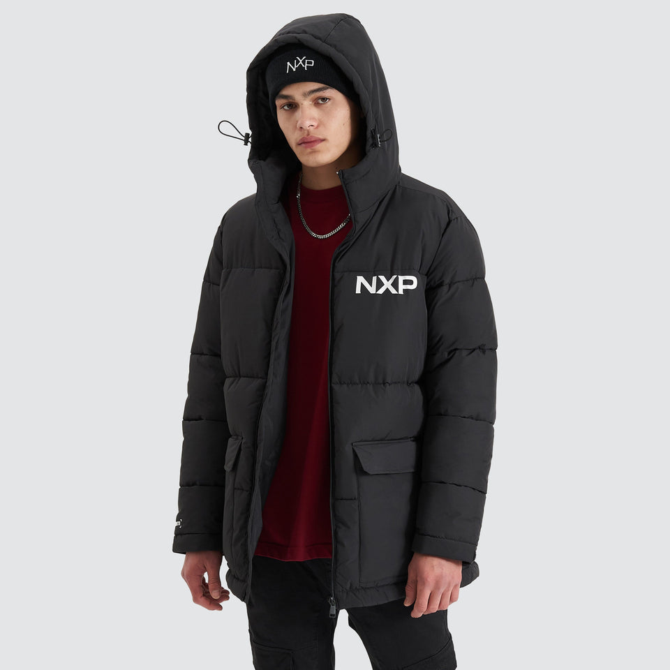 NXP Tectonics Puffer Jacket in Jet Black - Nena and Pasadena | Nena And Pasadena