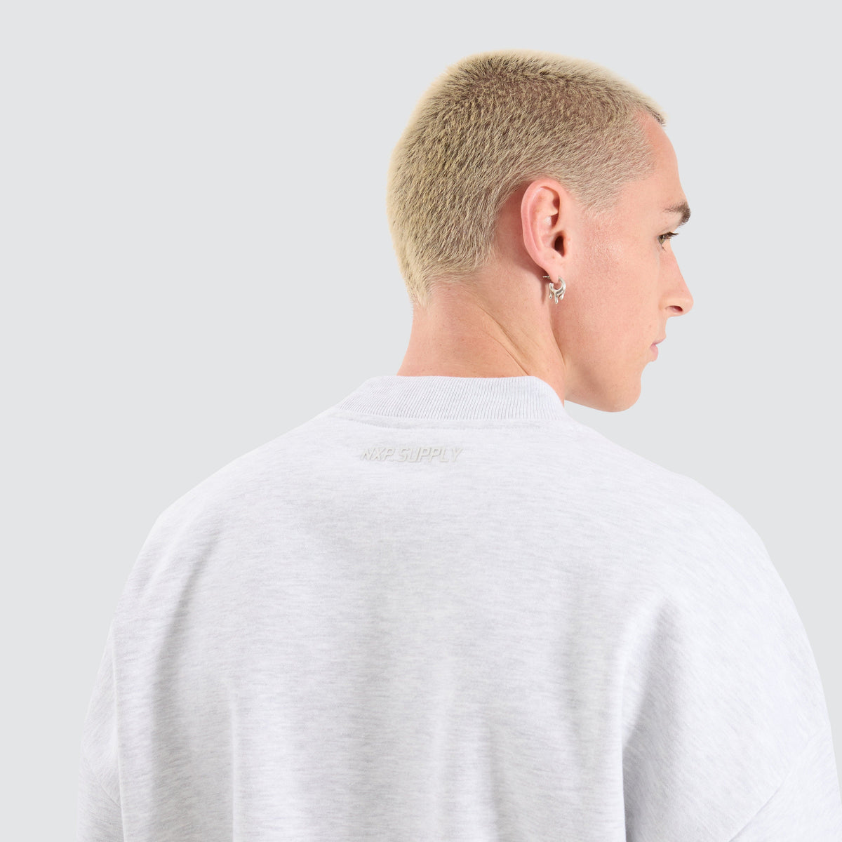 NXP Tulsa Box Fit Sweater in Snow Marle - Nena and Pasadena | NXP
