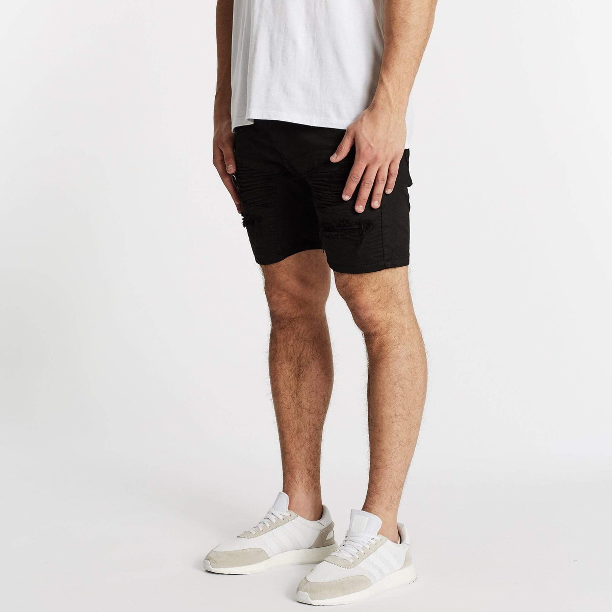 Hellcat Denim Shorts Jet Black | NXP