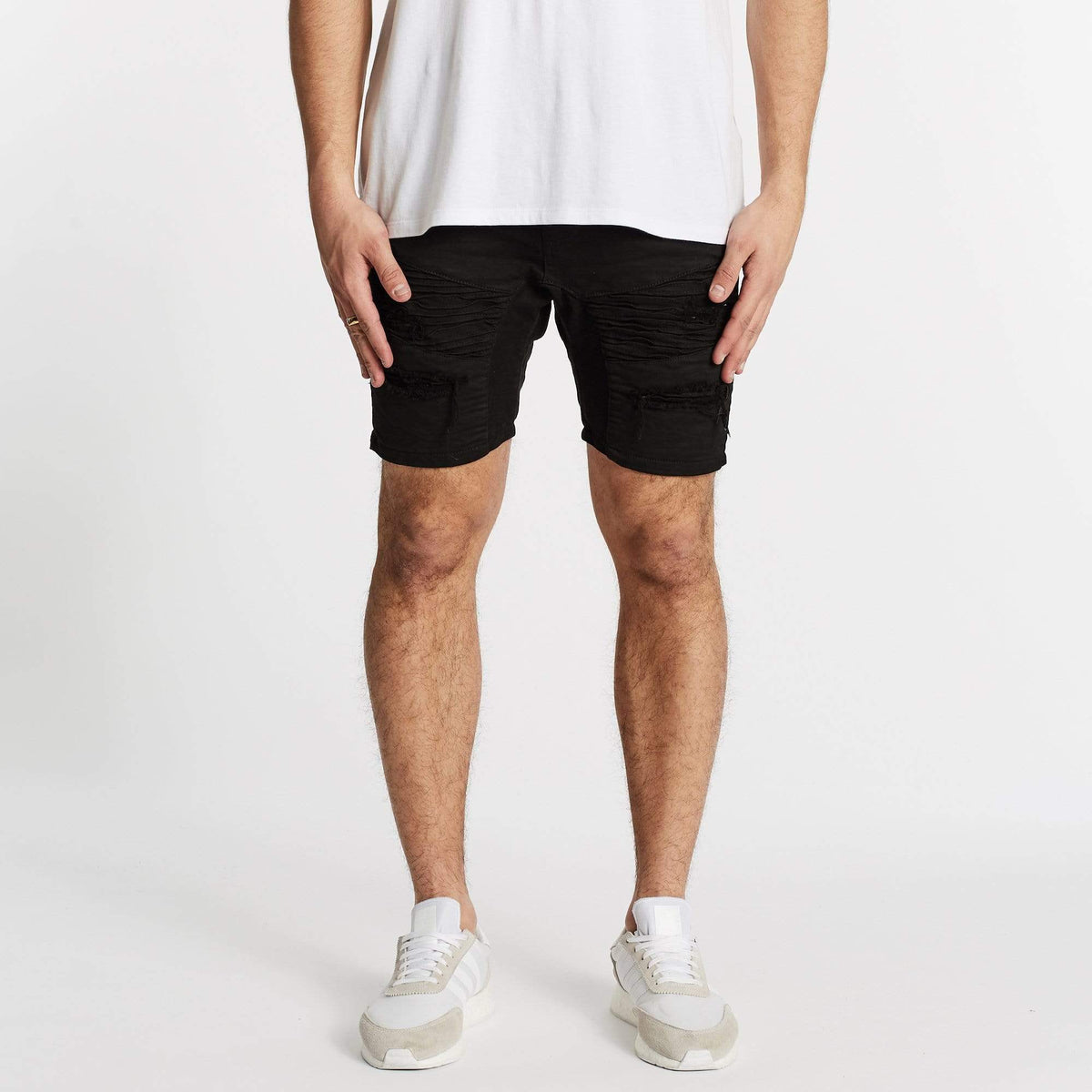 Hellcat Denim Shorts Jet Black | NXP